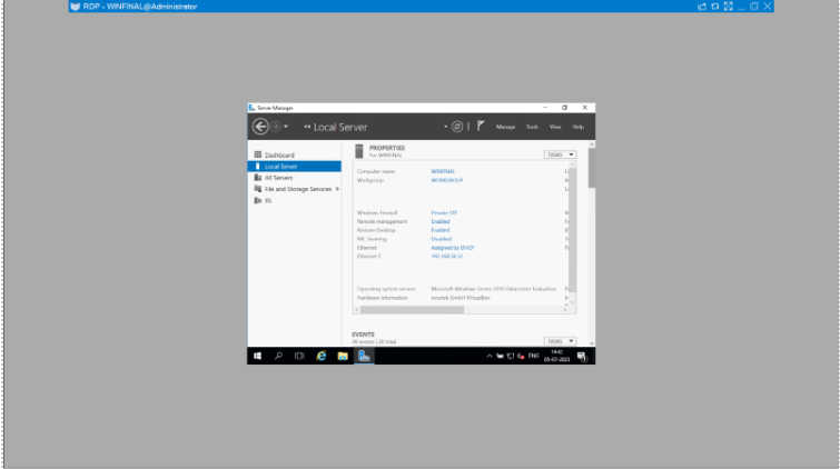 Issue with full screen visibility after launching RDP session