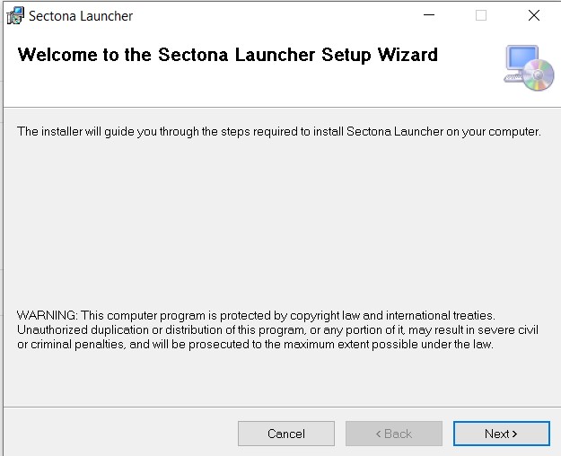 Installing Sectona Launcher