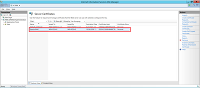 Configuring HTTPs certificate