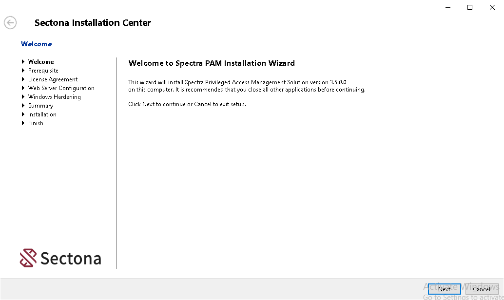 Installing Sectona Web Access