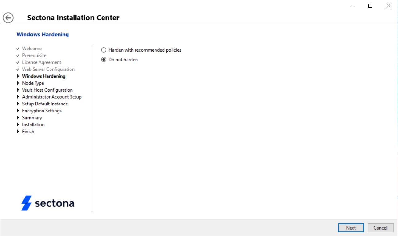 Installing Sectona Web Access
