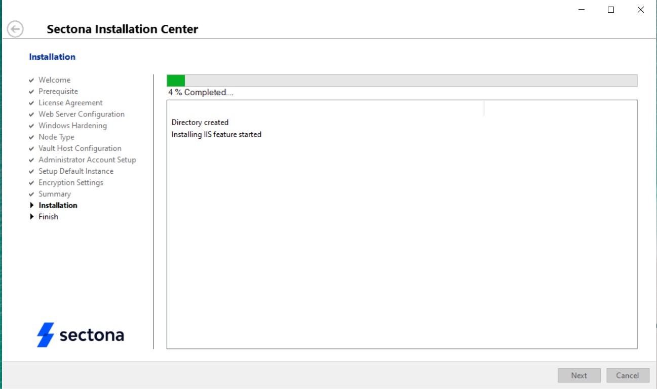 Installing Sectona Web Access