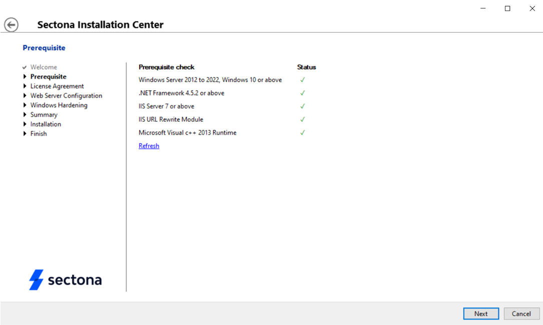 Installing Sectona Remote Session Host